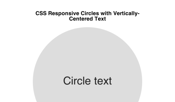 Find how to create Cirlce Using CSS and HTML HTML Design