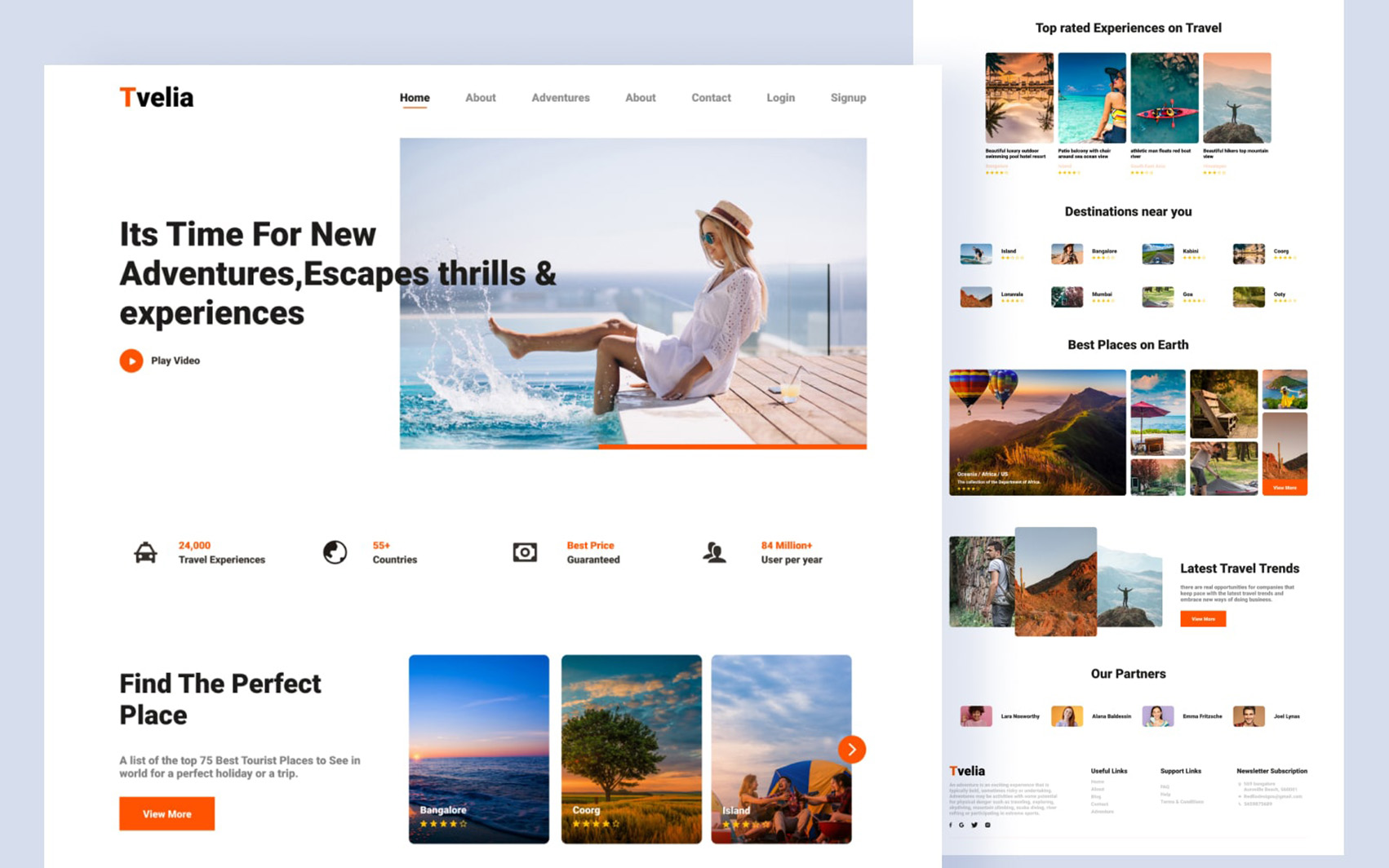 10 Free Travel Website Templates to Kickstart Your Adventure Blog HTML ...