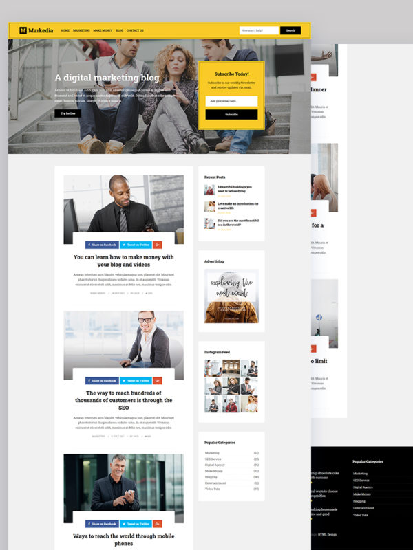 Free Blog HTML Templates Free Download