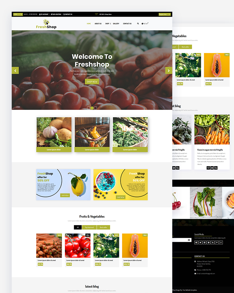 Freshshop - Ecommerce Bootstrap Website Template