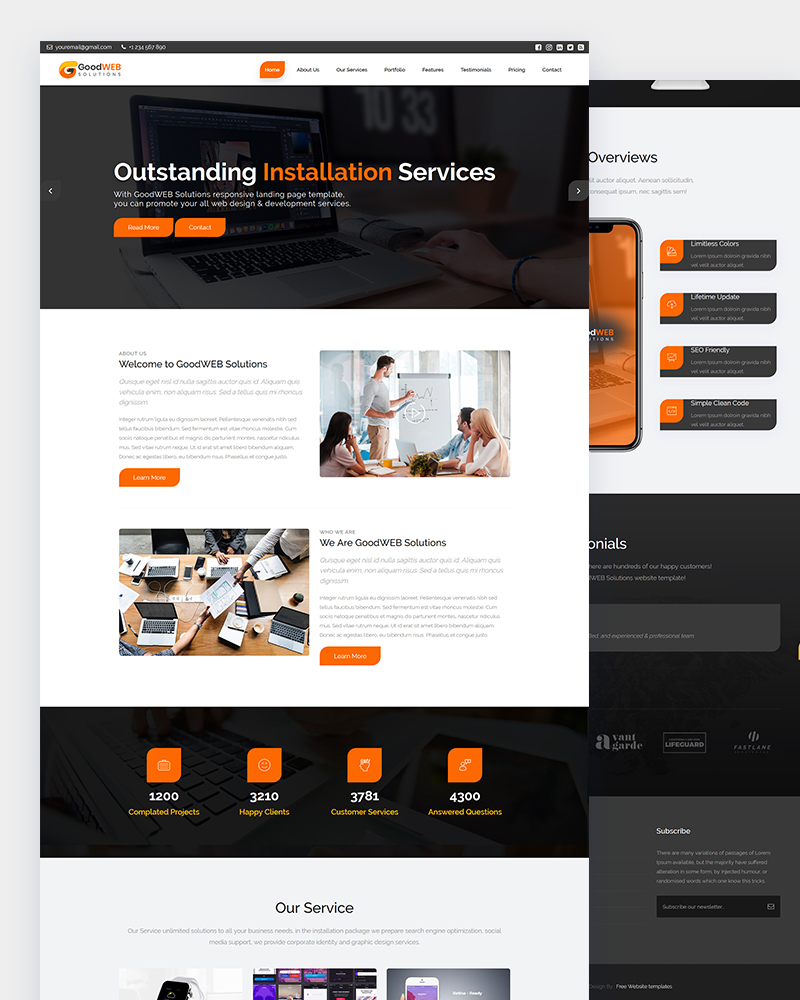Good WEB Solutions - Free Web Agency Template
