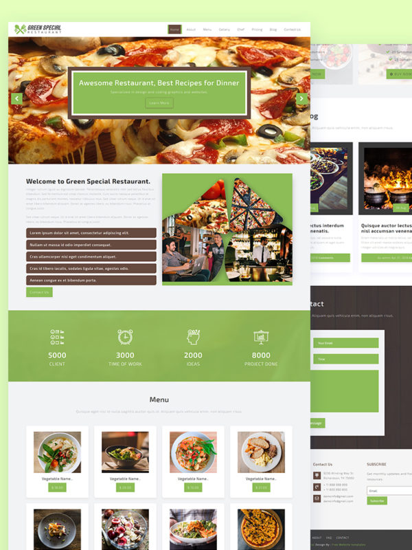 Hotel and Restaurant Template