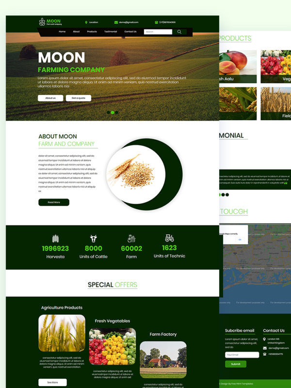 Farm & Agriculture HTML Templates Free