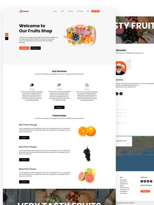 Farm & Agriculture HTML Templates Free