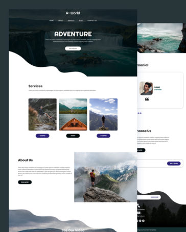 A-World - Adventure HTML Template