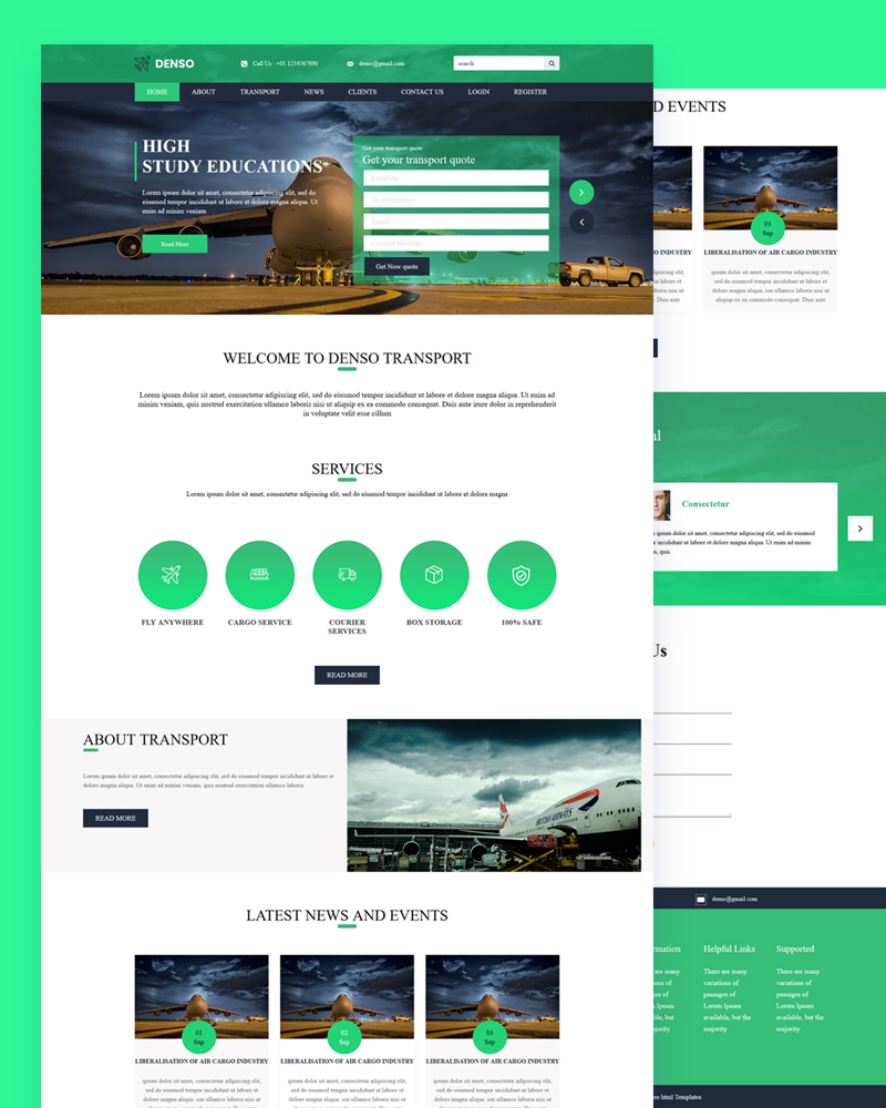 Denso – Study Education HTML Template Free