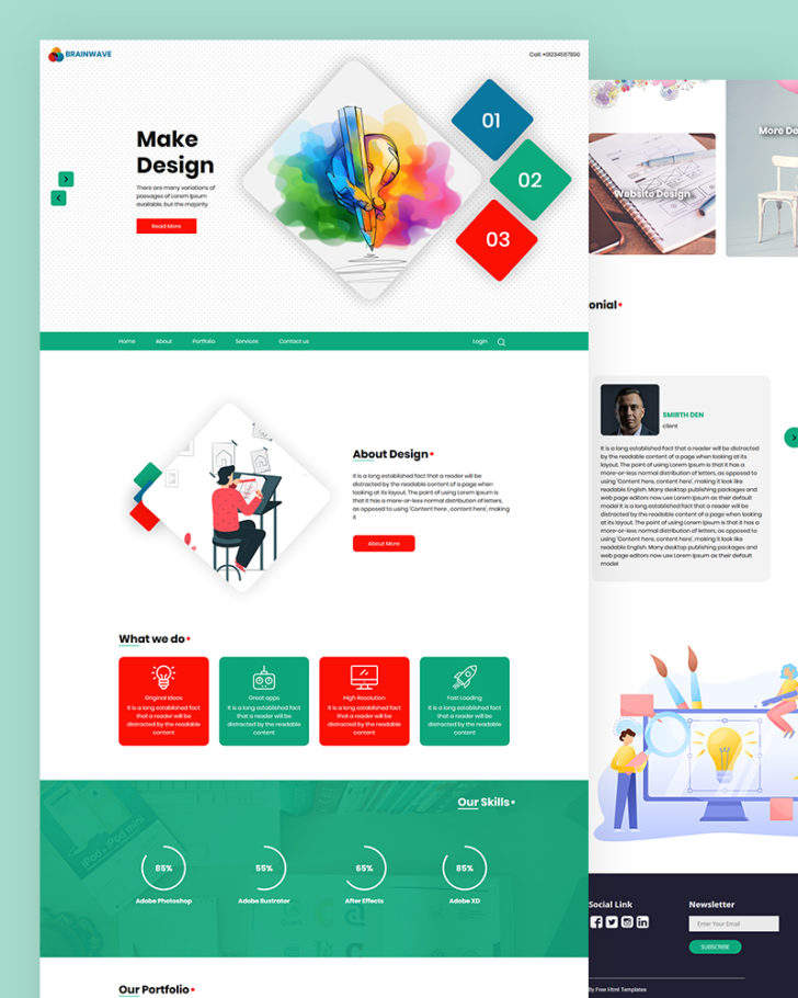 Brainwave - Art Design HTML Template
