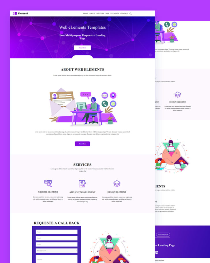 Element - Web Element HTML Template