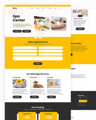 Bliss - Spa Center Website Template