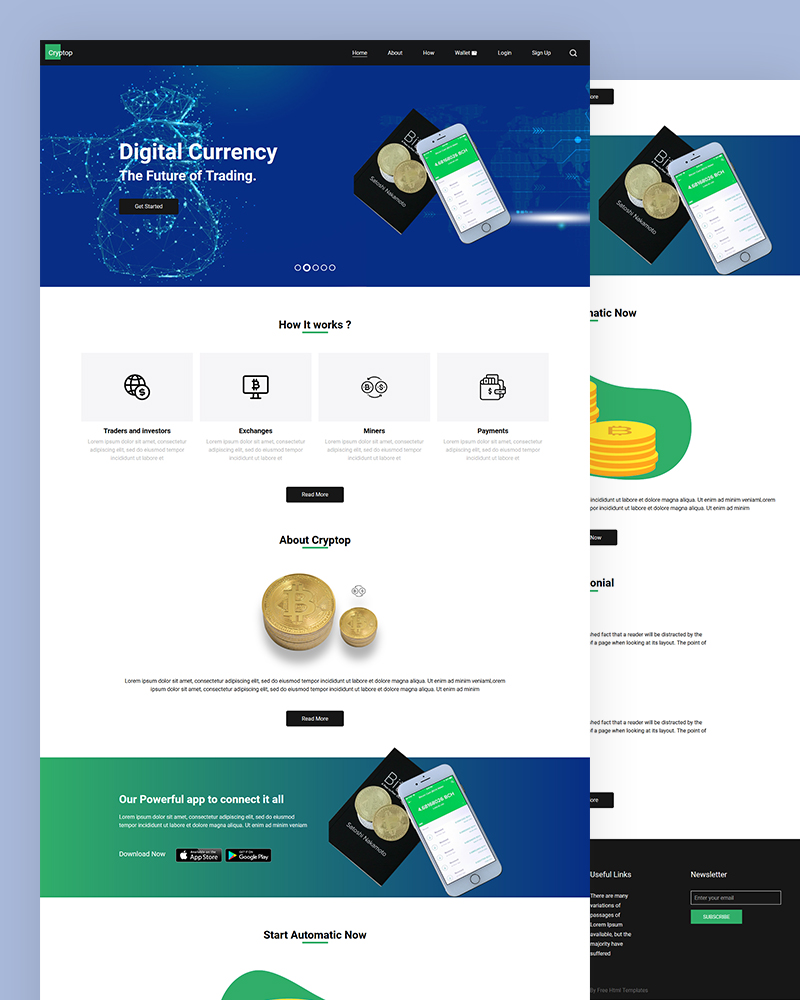 Cryptop - Digital Currency HTML Template