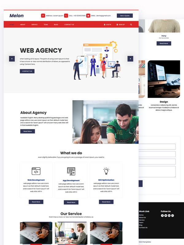 Web Agency HTML Templates Free Download