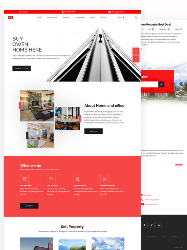 Real estate & Builders HTML Templates Free
