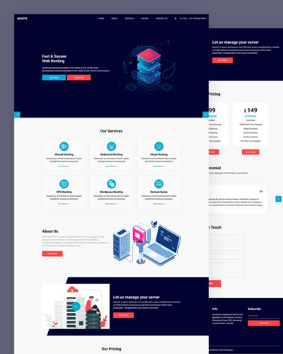 Hostit - Free Web Hosting HTML Template