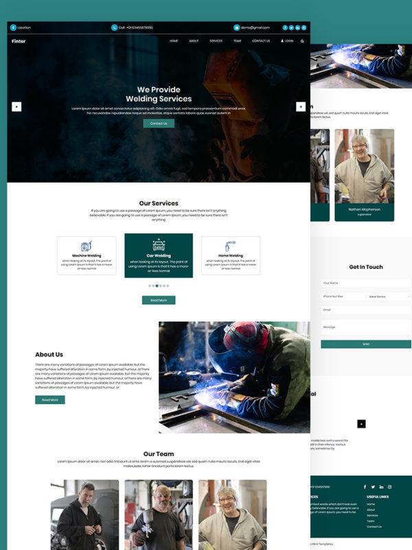 Industrial HTML Templates Free Download