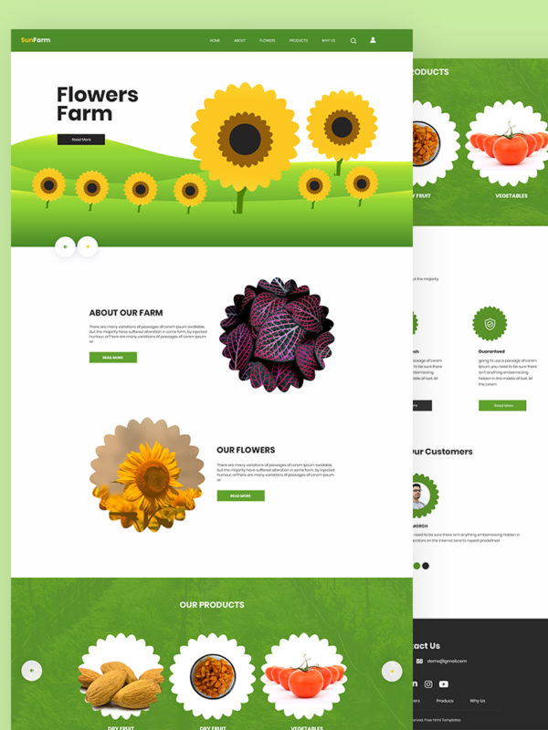 Farm & Agriculture HTML Templates Free