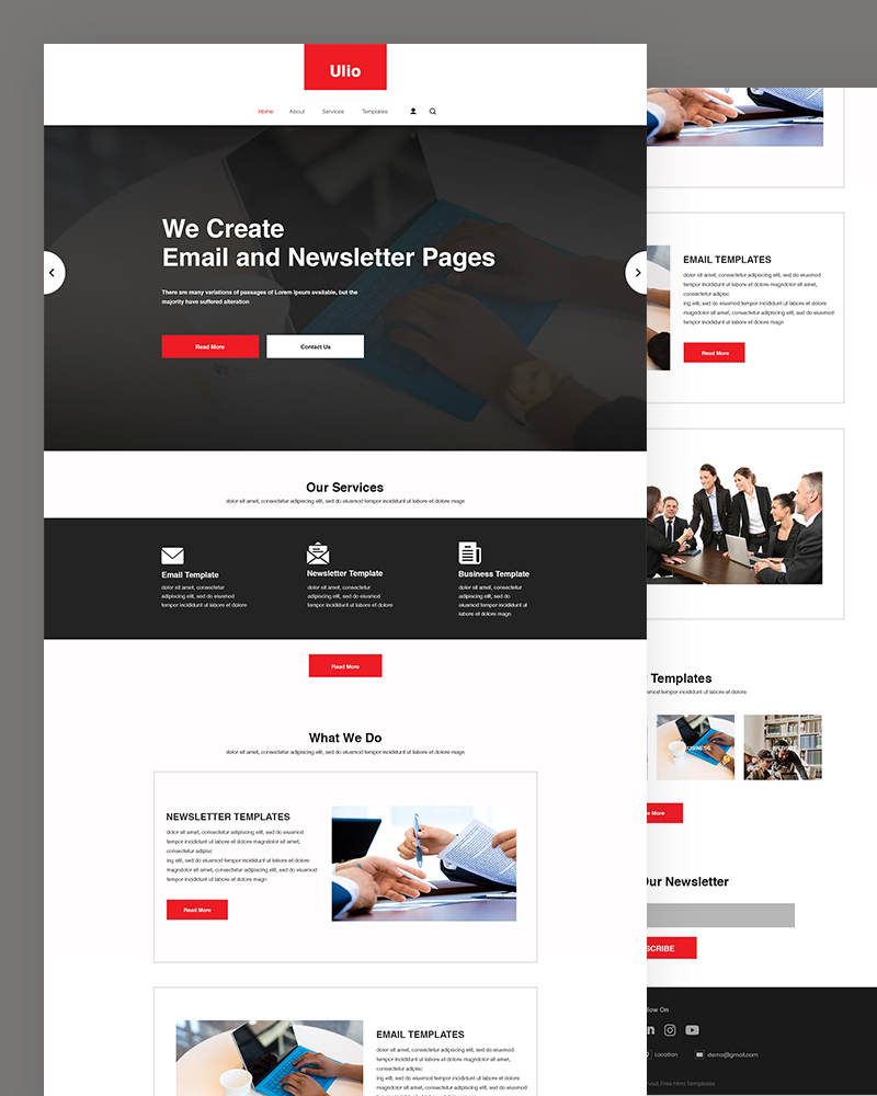 Ulio - Email & Newsletter HTML Template