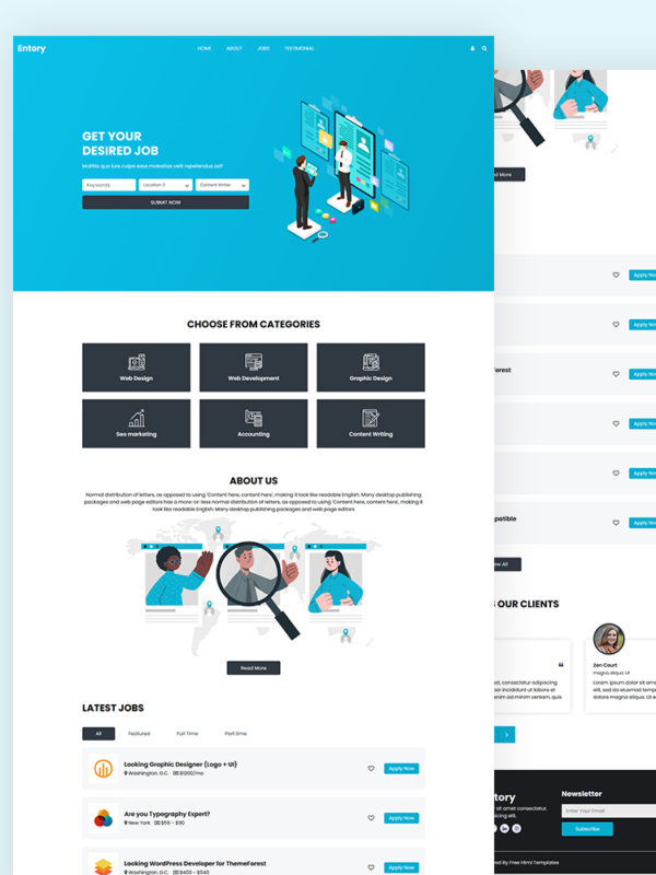 Free Bootstrap 4 Website Template