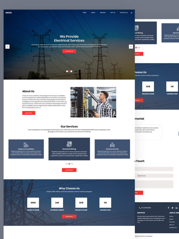 Industrial HTML Templates Free Download