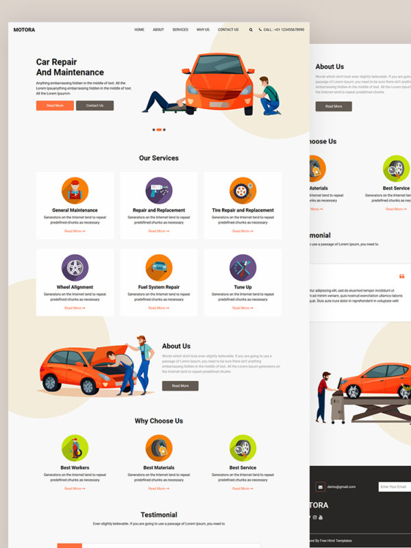 Free Bootstrap 4 Website Template