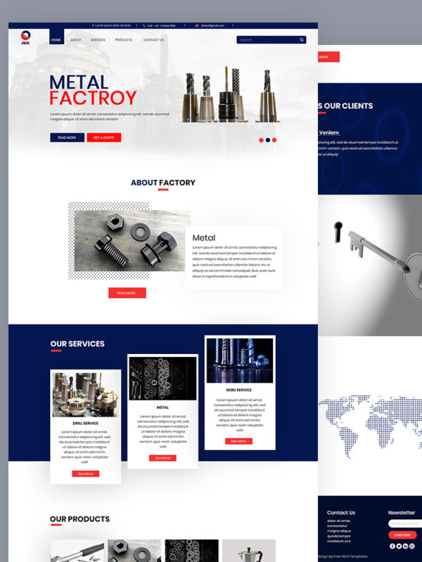Industrial HTML Templates Free Download