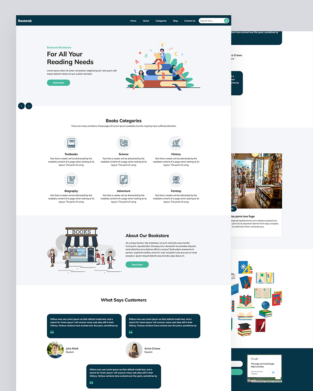 Bostorek – Book Store Website Template Free
