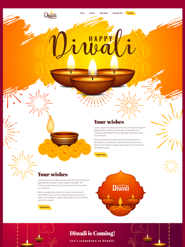 Download Free Celebration Website Templates - HTML Design