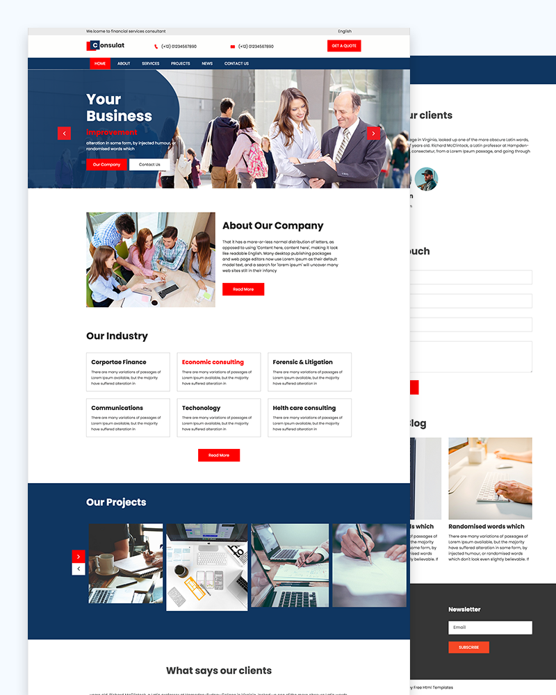 Consulat – Business Consulting Template