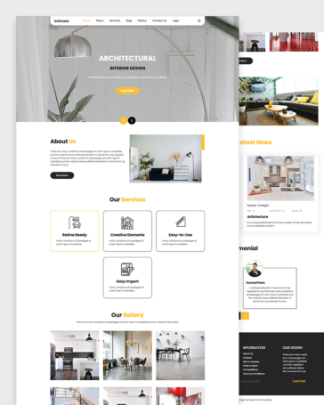 Intimate – Creative Interior designer Template